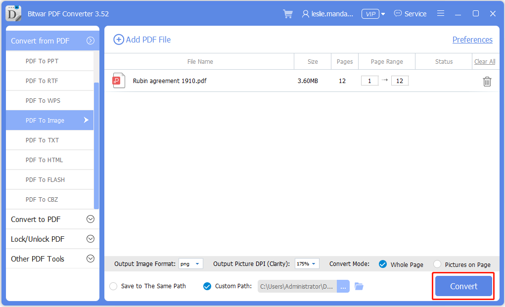Convert PDF To Image