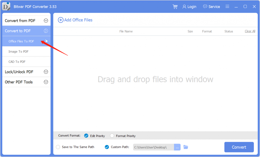 Step 2. After the installation, open the software and at the main ...