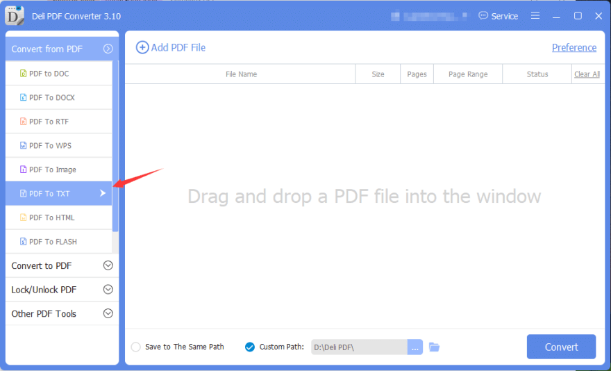 PDF to TXT PDF to TXT